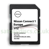 Nissan Connect 1 V12 Navigation SD Card Map Update 2022 - 2023